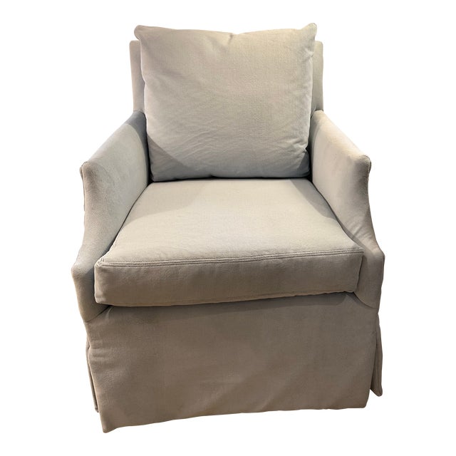 Lee Industries Chair in Performance Velvet | Chairish
