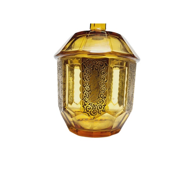 Art Deco Oroplastic Candyer from Moser, Czechoslovakia, 1930s | Chairish