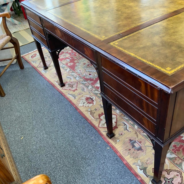 Baker Furniture Large Writing Desk | Chairish