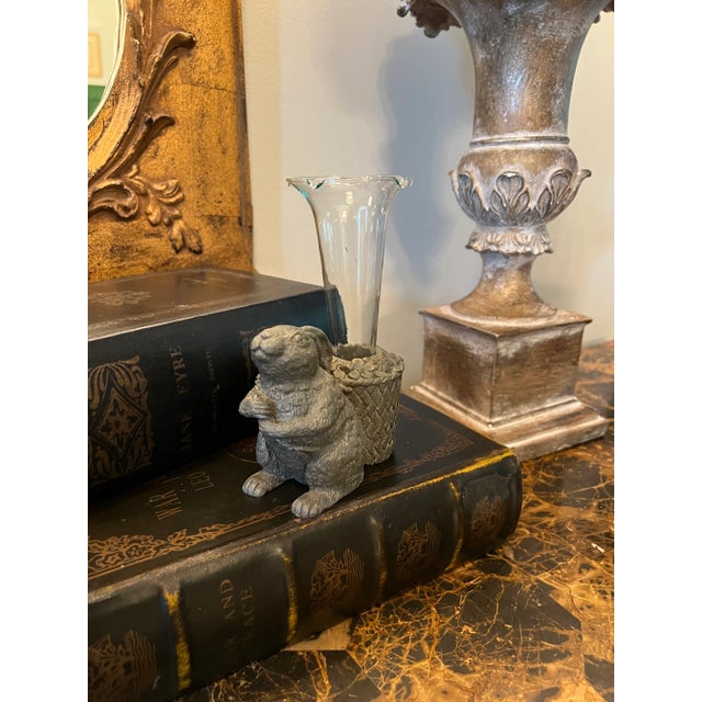 Vintage 1980s Bunny Bud Vase | Chairish