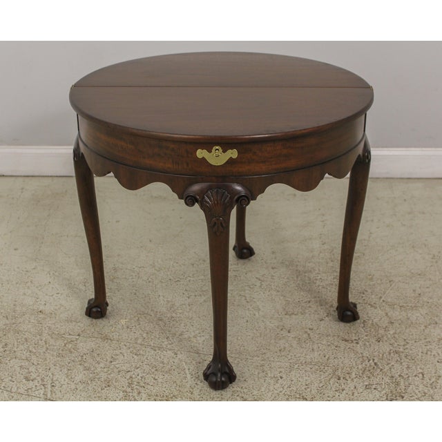Kittinger Cw-156 Colonial Williamsburg Mahogany Clawfoot Table | Chairish