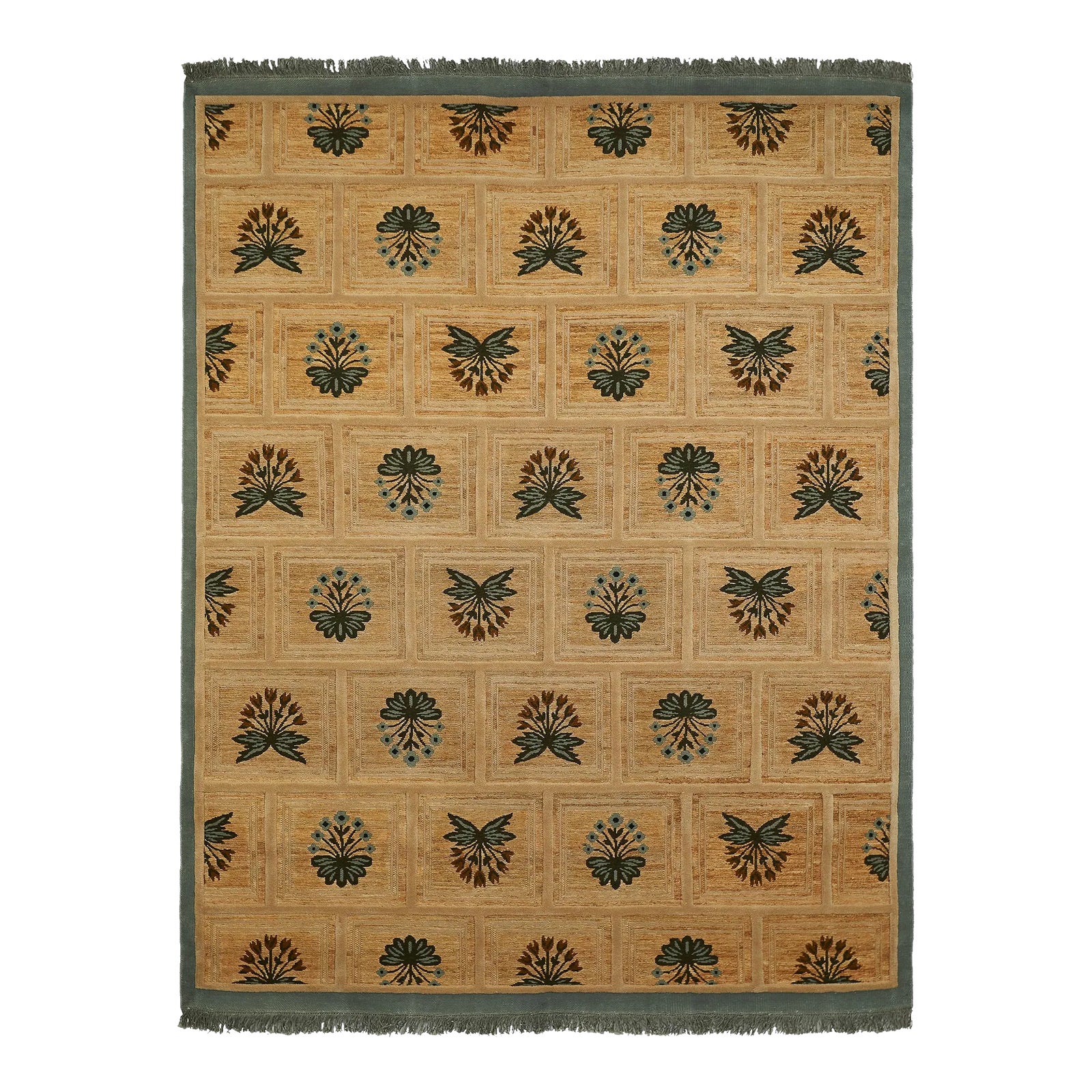 Ward + Gray Winter Sisal With Wool Overlay Runner Rug, 2.5' x 12 ...