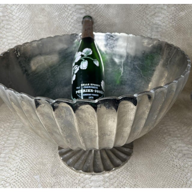 Large Hand-Cast Silver Aluminum Magnum Champagne and Wine Beverage ...