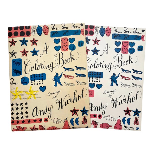 " a Coloring Book : Drawings by Andy Warhol " Vintage 1990 1st Edition ...