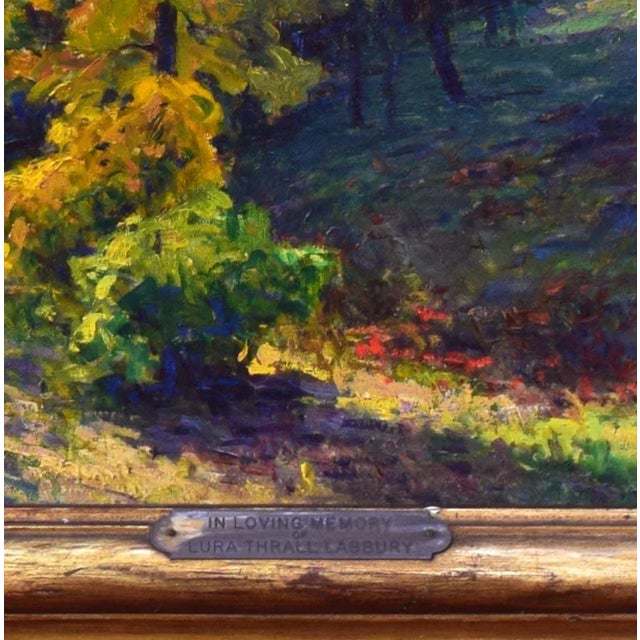 Exceptional Antique Large New England Fall Landscape Painting by Harriet Randall Lumis | Chairish