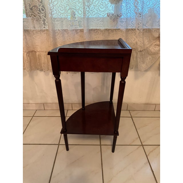 1980s Vintage Bombay Co. Corner Accent Table | Chairish