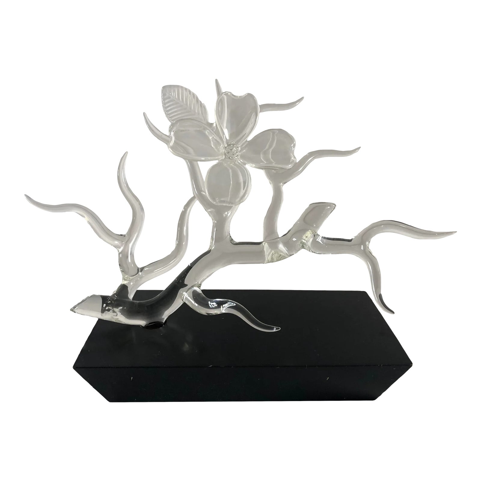 1980s Vintage Frabel Studios Sculpture Dogwood Branch | Chairish