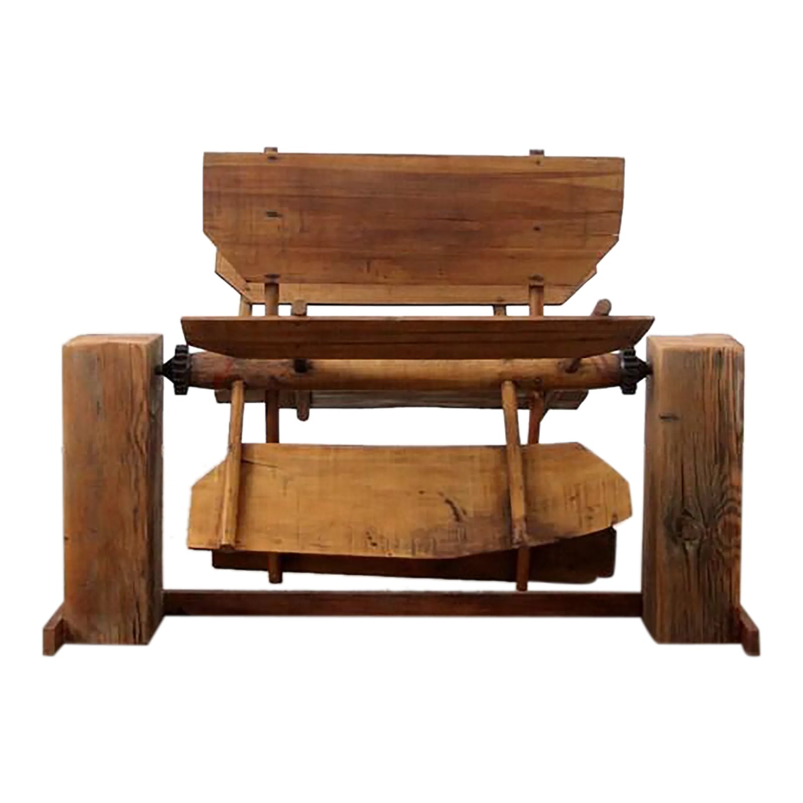 Antique Fanning Mill Paddle Wheel | Chairish