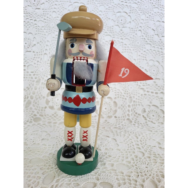 2000s Wooden Golfer Nutcrackers - Set of 3 | Chairish