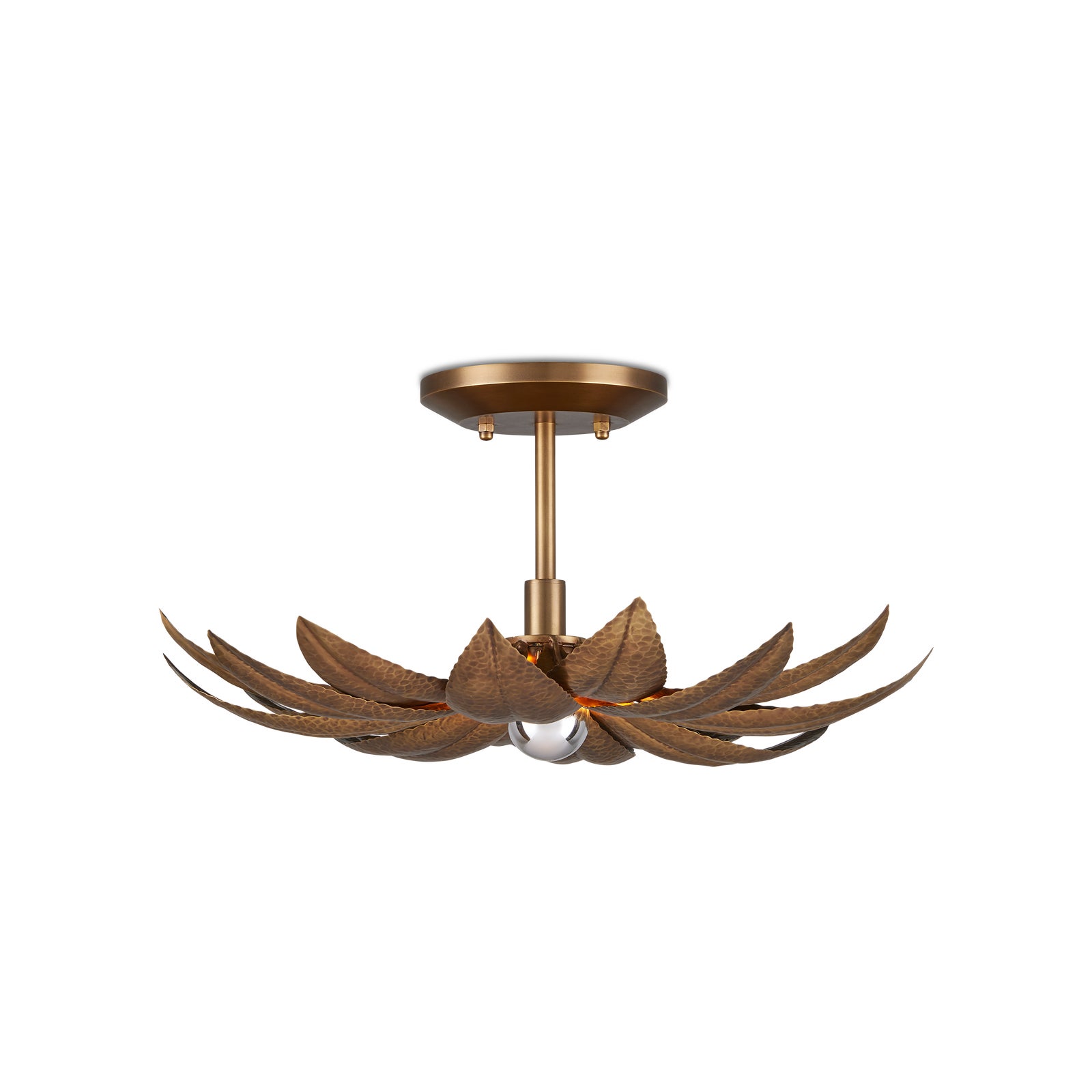 Currey & Company Alithea Small Semi-Flush Mount | Chairish