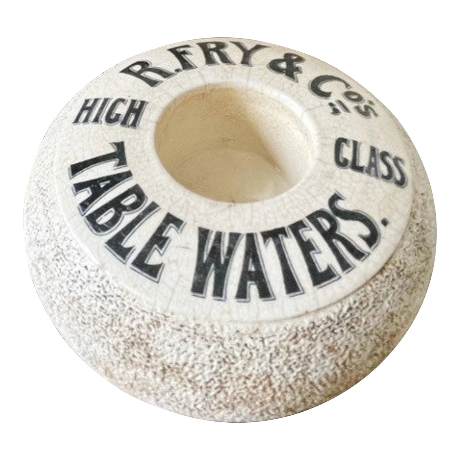 Antique English Table Waters Advertising Match Striker | Chairish