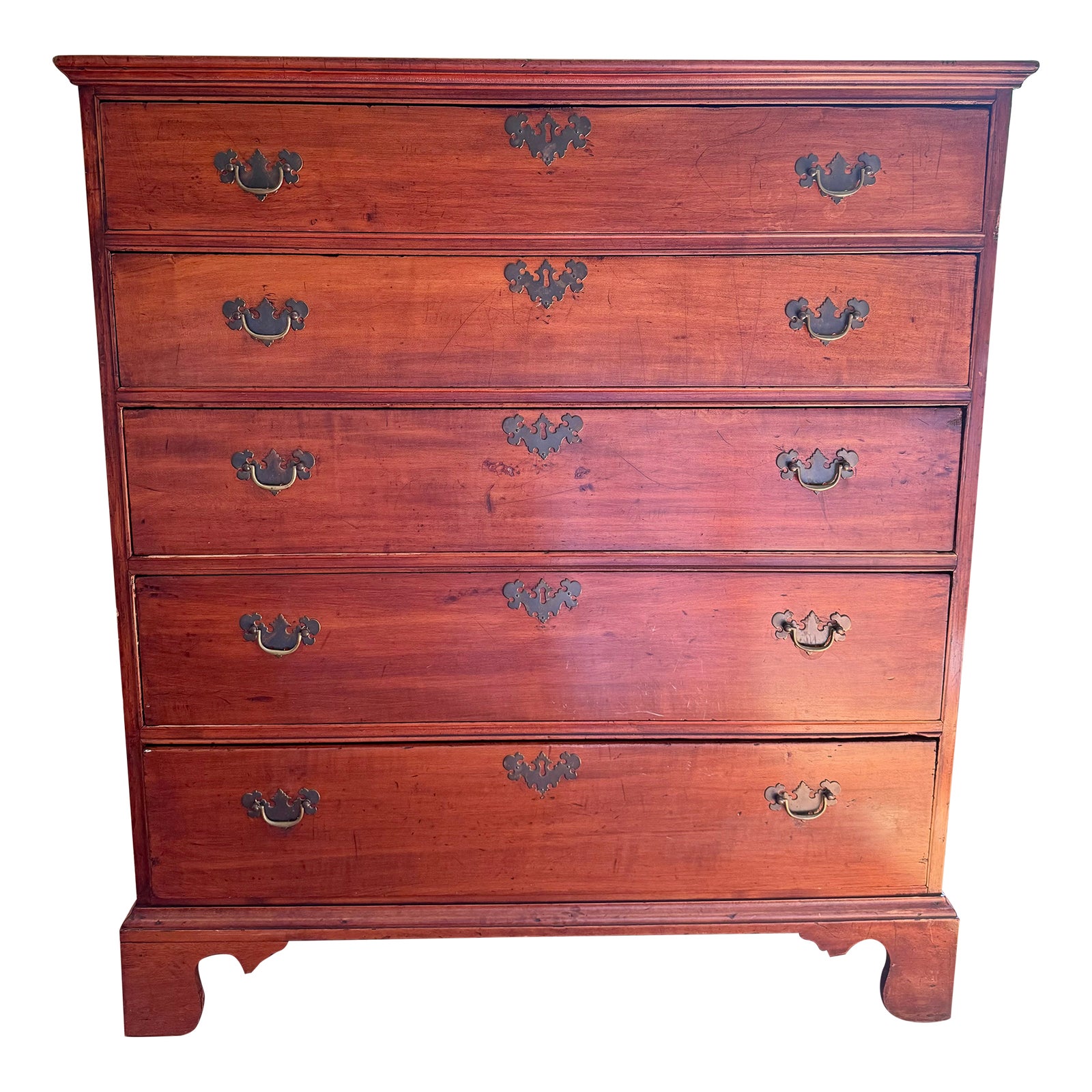 18th Century Cherry Chest of Drawers | Chairish