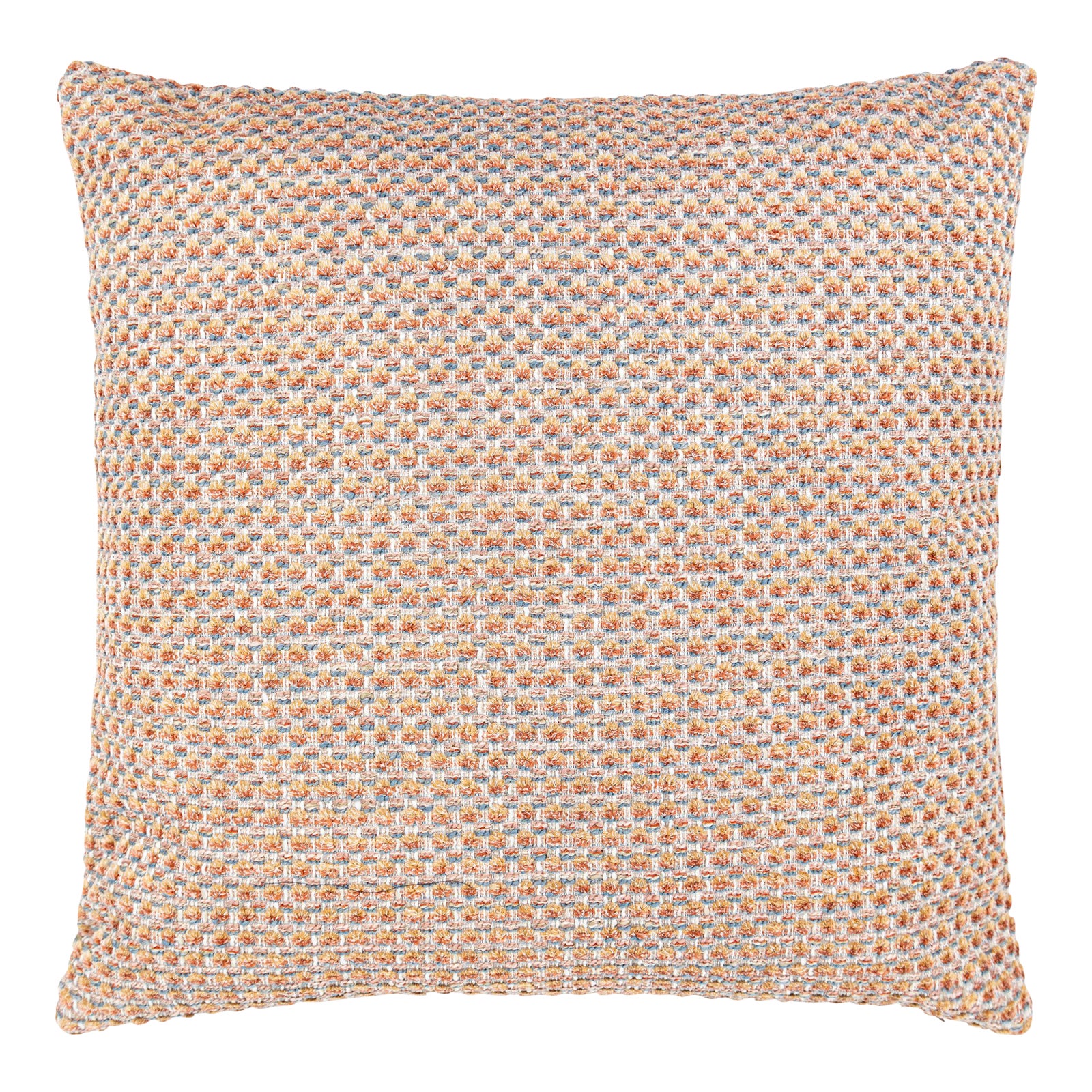 The House Of Scalamandré Heatherton Square Pillow In Peach | Chairish