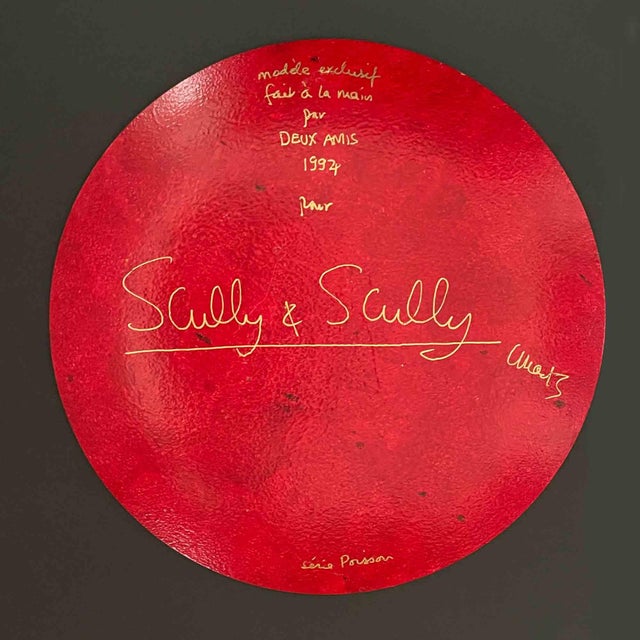 Vintage Scully and Scully Hand-Painted Glass Dinner Plates - Set of 5 ...