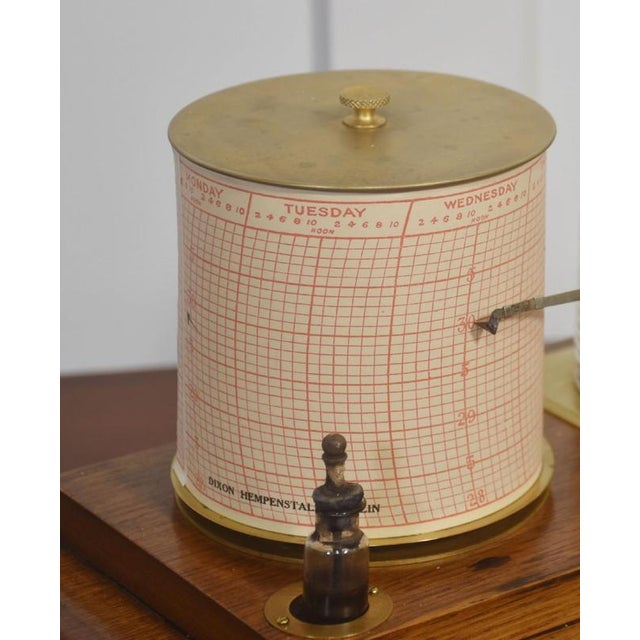 Antique Oak Barograph from Short & Mason, England, 1890s | Chairish