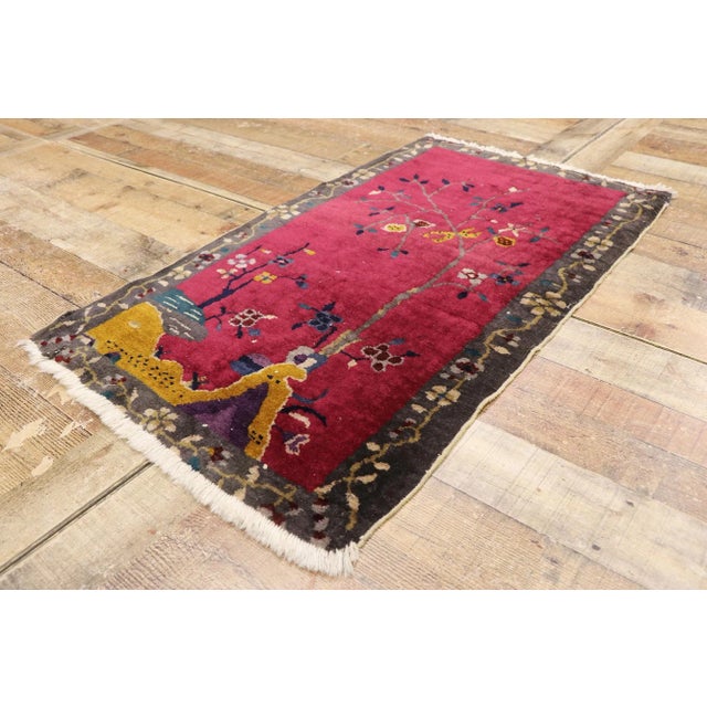 Vintage Chinese Art Deco Rug - 02'02 X 03'09 | Chairish