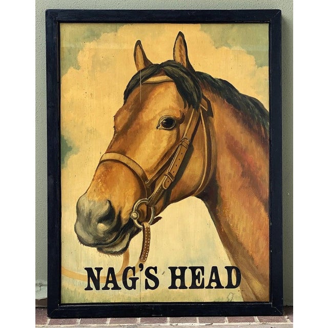 English Pub Sign, "Nag's Head" | Chairish