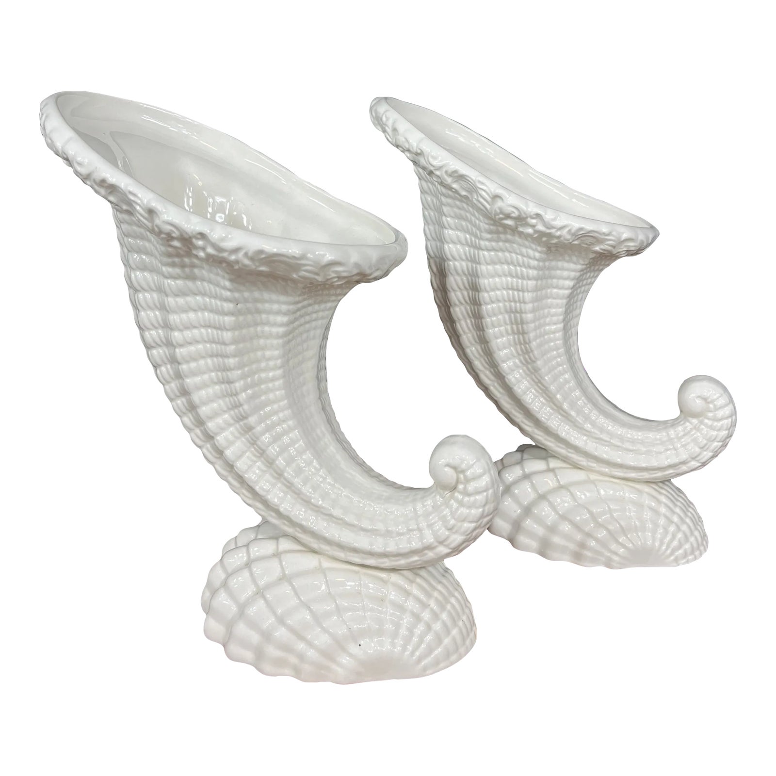 Pair of Early 20th Century Spode Imperial Fancies Bisque Basketweave ...