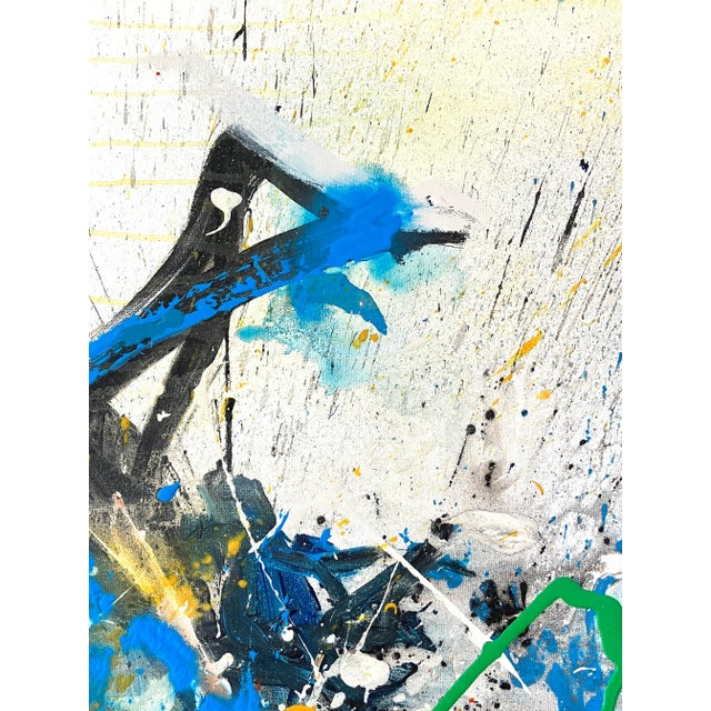 Original Abstract Expressionist Action Painting by Edward Wilcox | Chairish