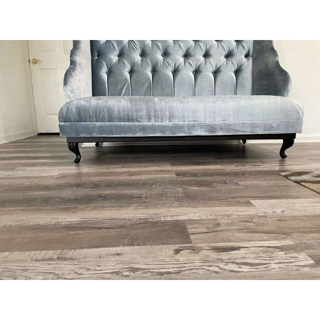 Margot Velvet Tufted Banquette From Haute House | Chairish