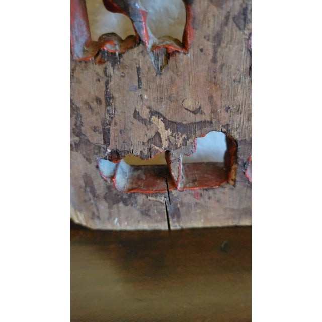 Antique Wood Carving Plaque | Chairish