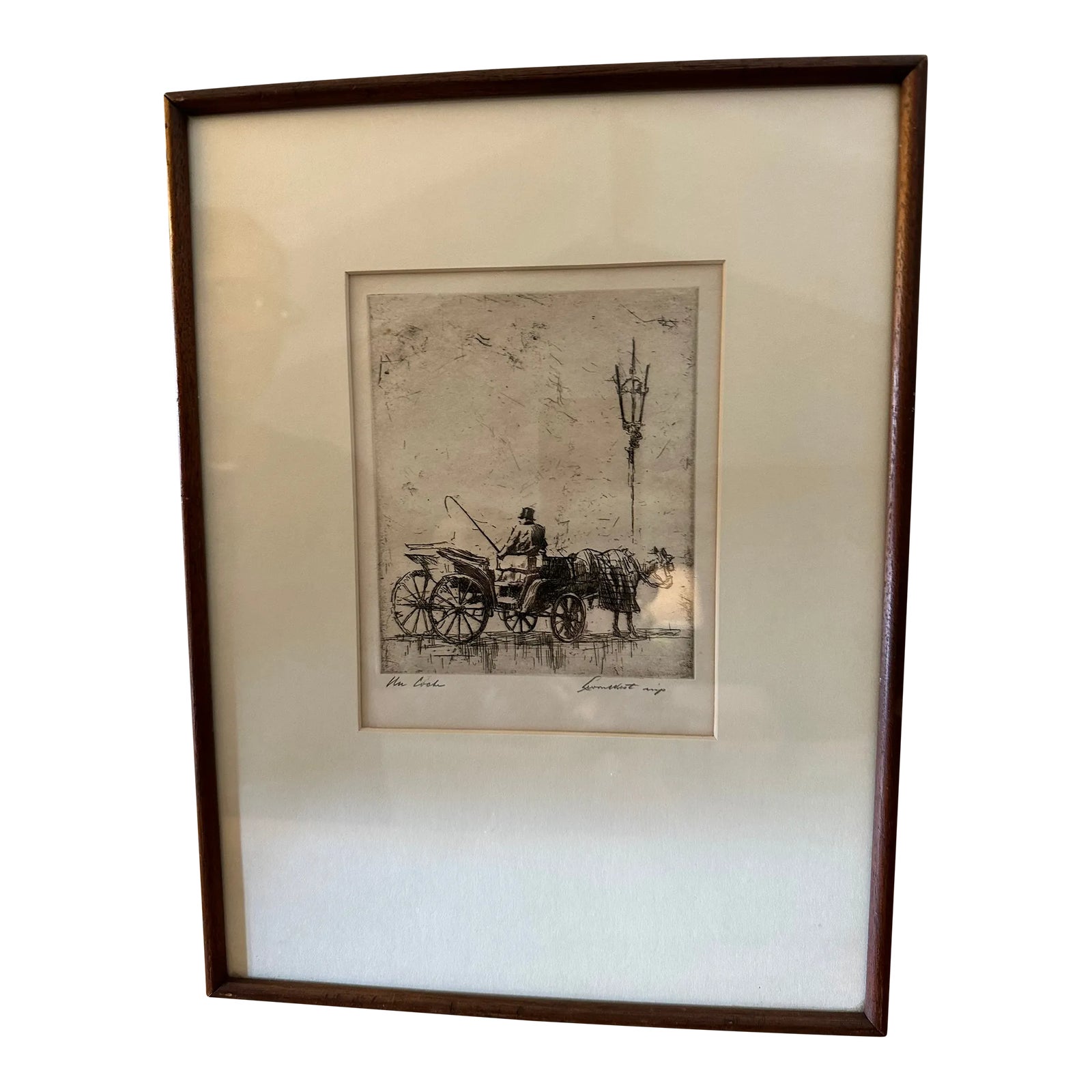1927 Levon West Etching "Un Coche" Signed, 1 of 37, With Bound ...