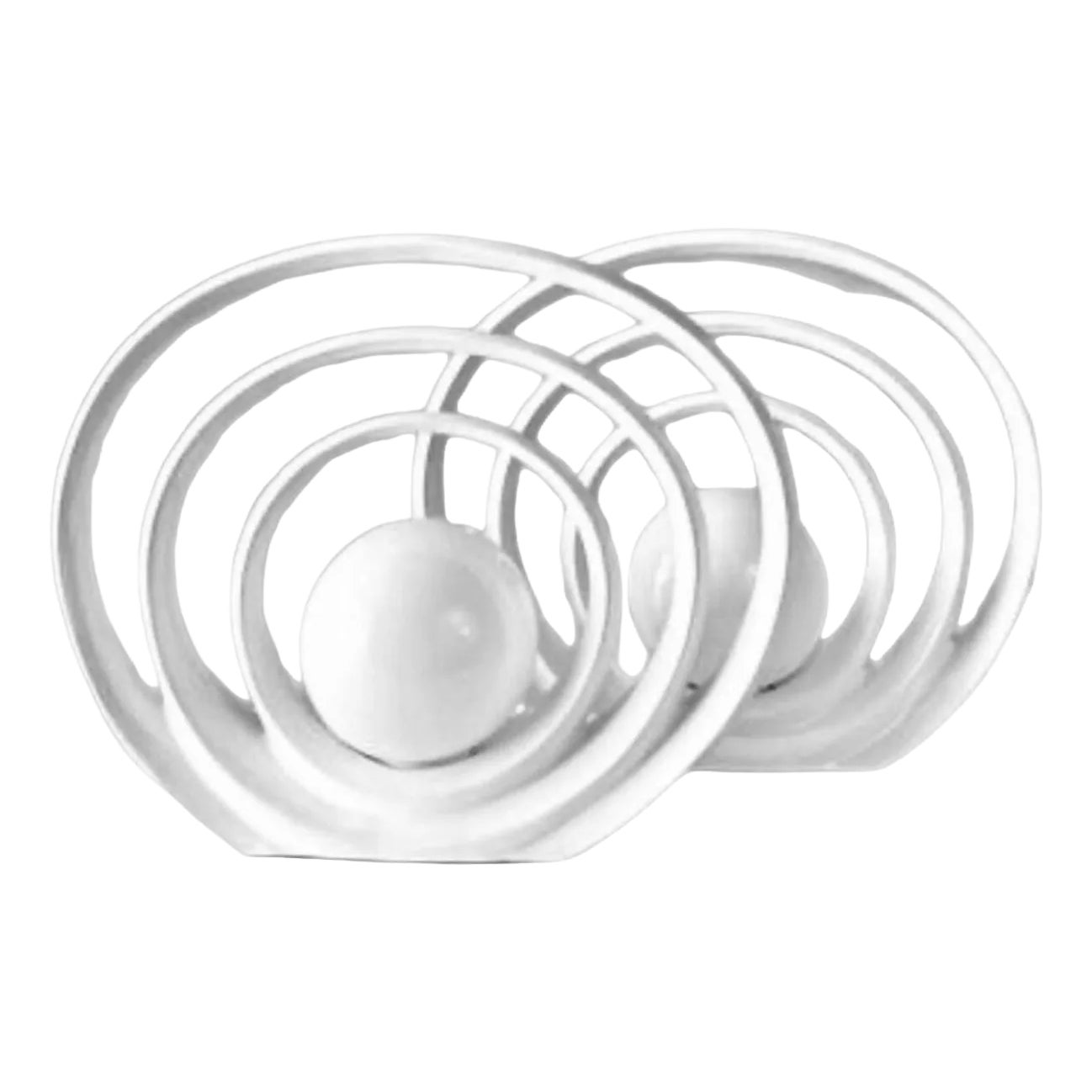 Sale! 1980s Pair of Vintage Postmodern Mid-Century Op Art Deco White ...