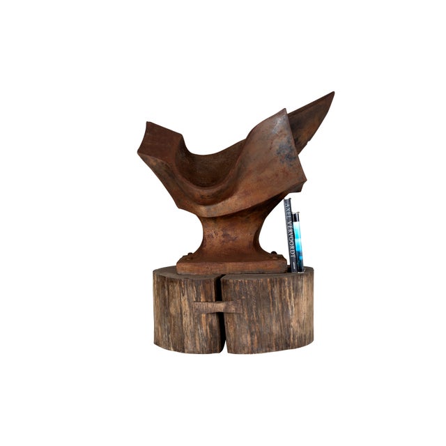 Original Iron Anvil Sculpture by Ny Artist Christopher Dunham | Chairish