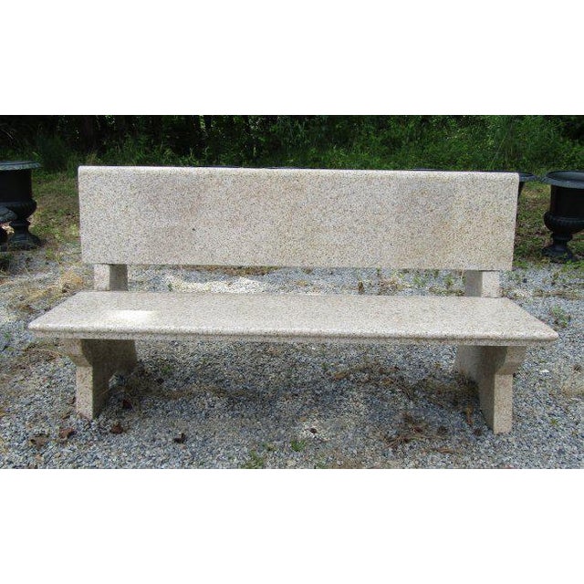 Granite Benches - a Pair | Chairish