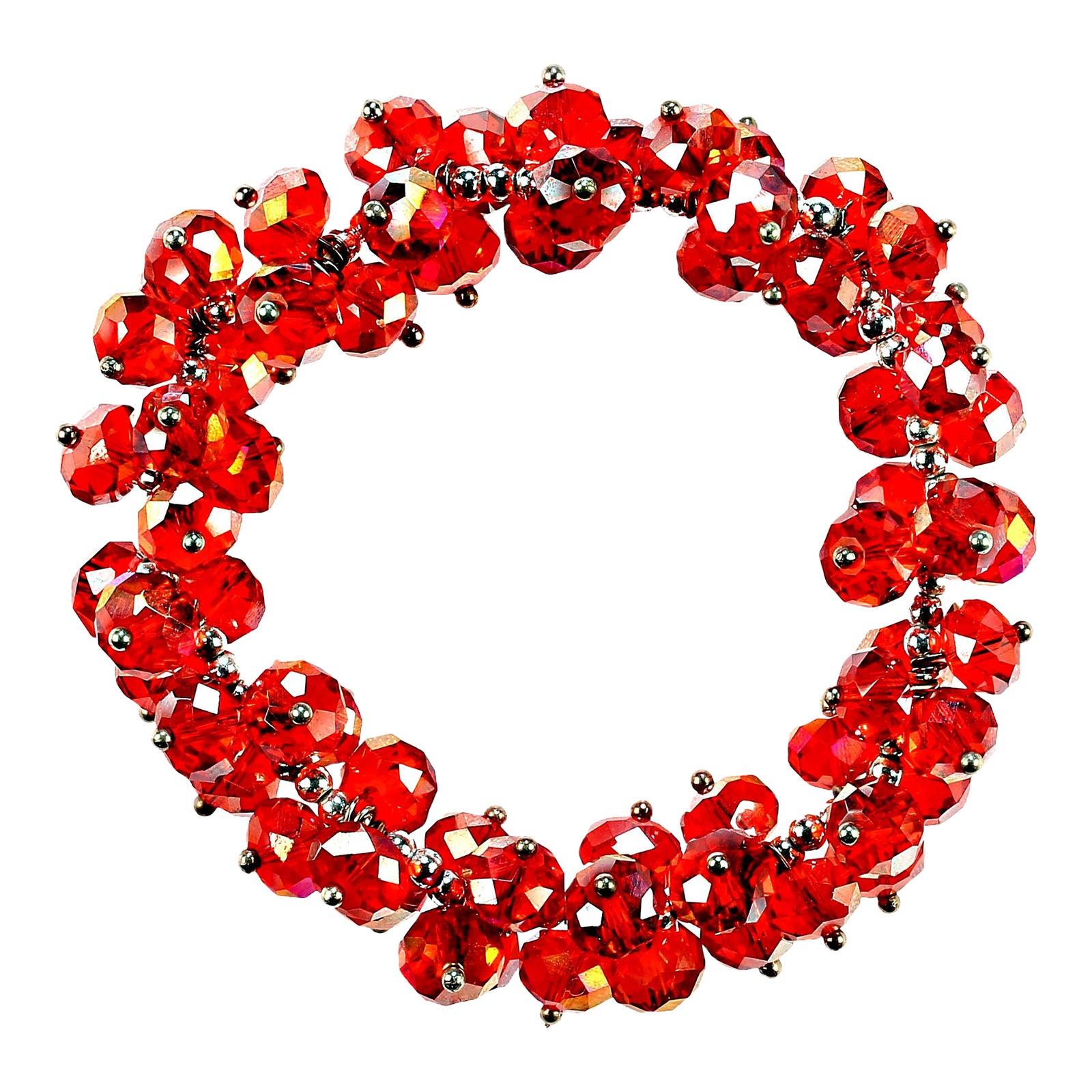 Perfect Holiday Sparkly Red Bracelet | Chairish