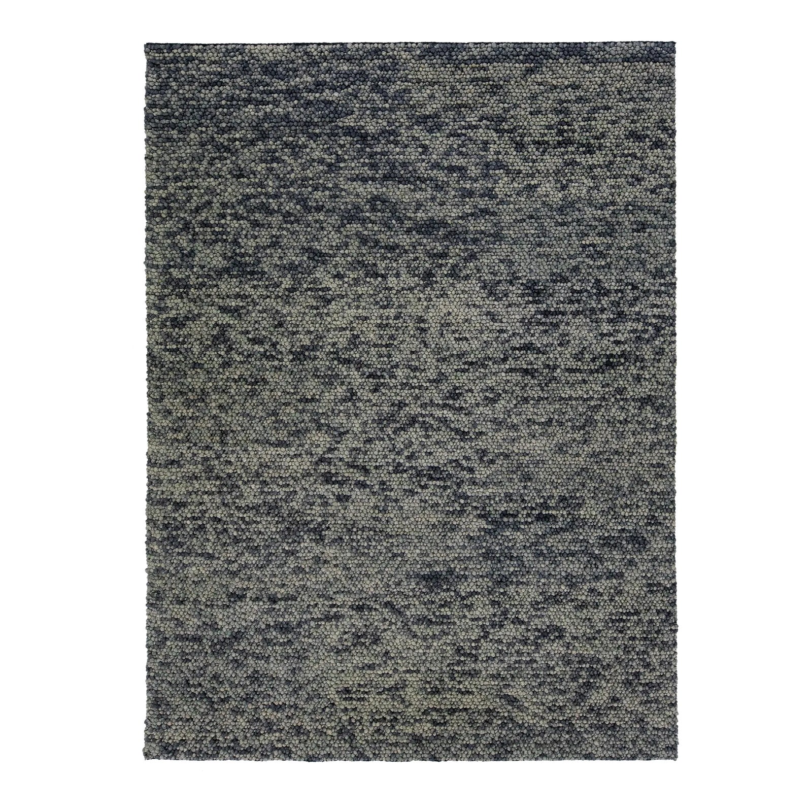 Modern Gray Texture Wool Rug Handmade With Allover Motif | Chairish