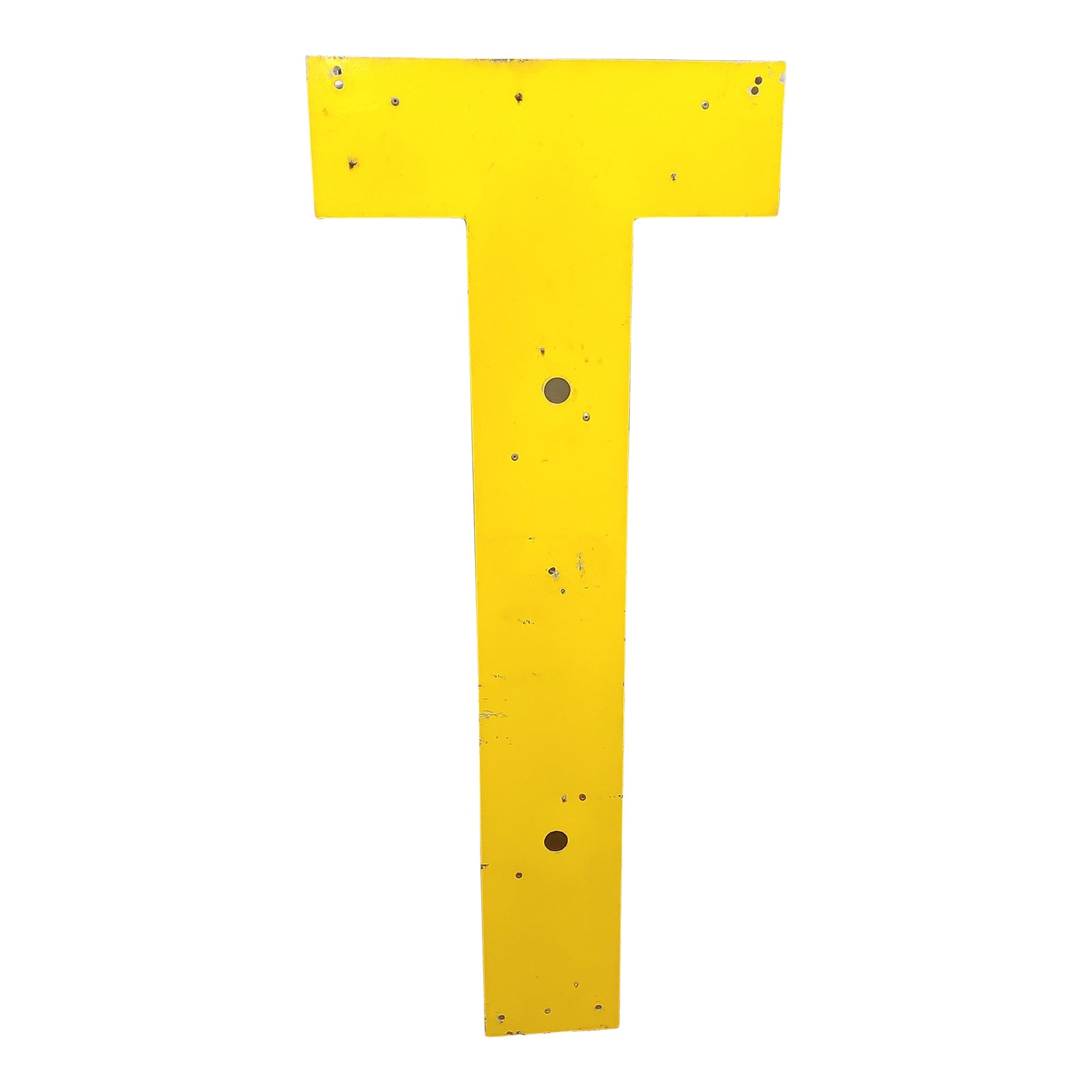 Vintage 38" Architectural Salvage Sign Letter "T" | Chairish