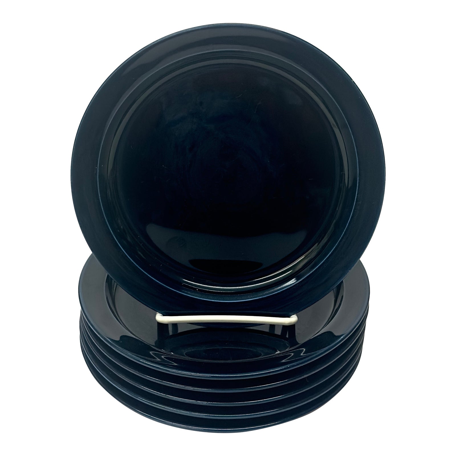 Mid 20th Century Navy Blue Bistro Side Plates by Dansk - Set of 6 ...