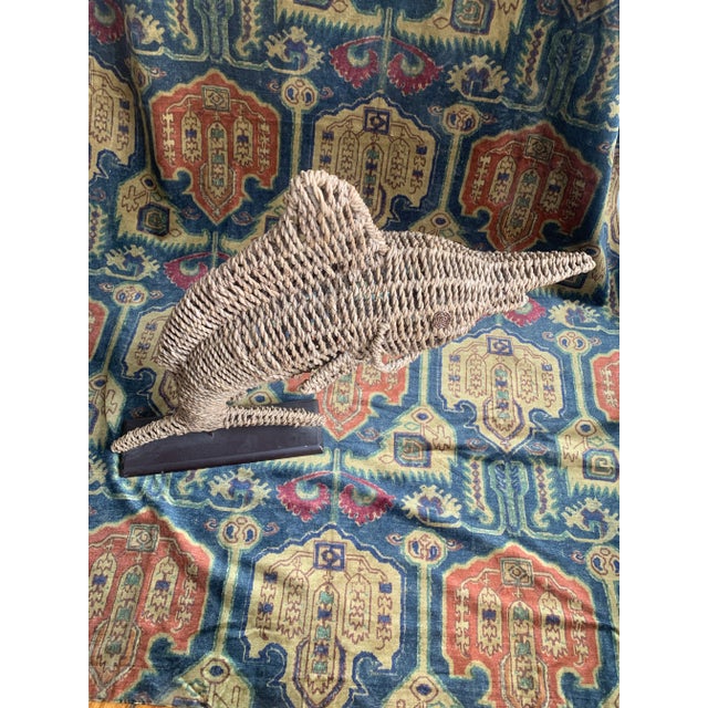 Vintage 1980s Marlin Rope Sculpture | Chairish