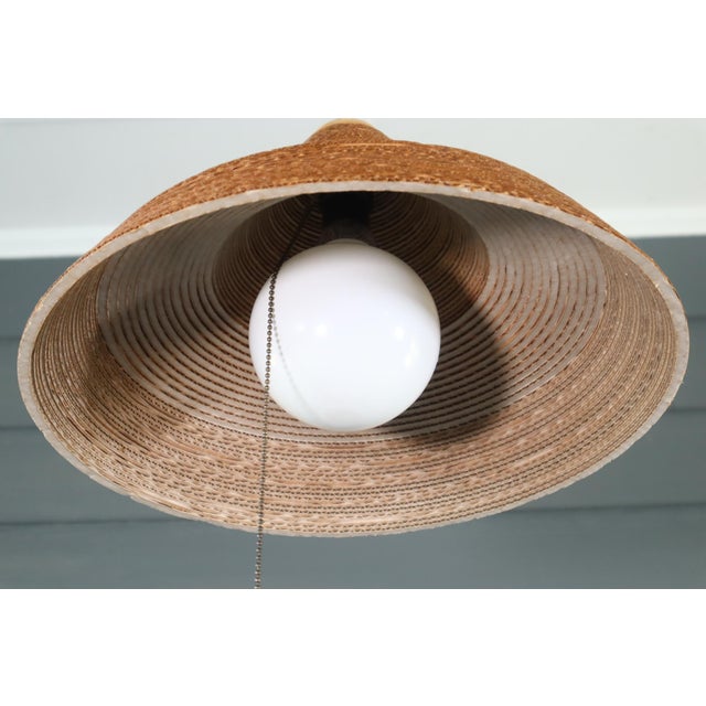 Vintage Gregory Van Pelt Corrugated Cardboard Pendant Ceiling Light ...