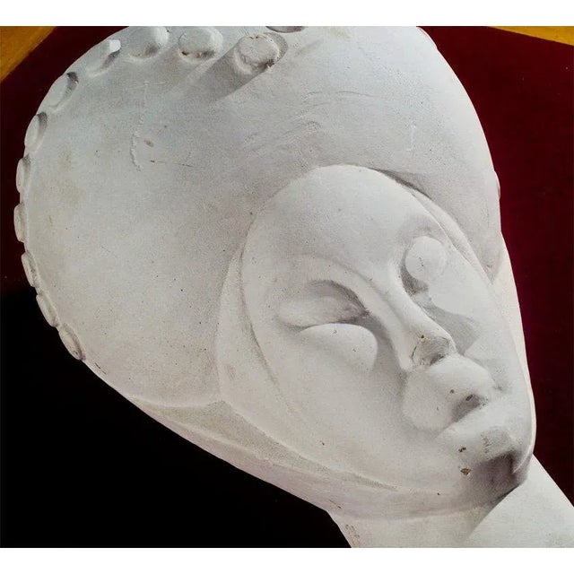 1940s Vintage French Plaster Head Model | Chairish