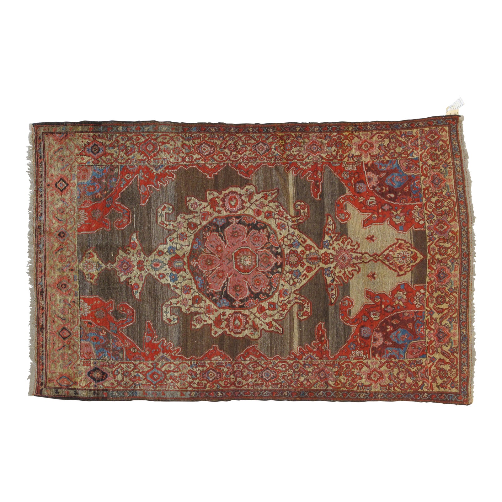 1900's Antique Persian Mishan Malayer, 4'3" X 6'6" | Chairish