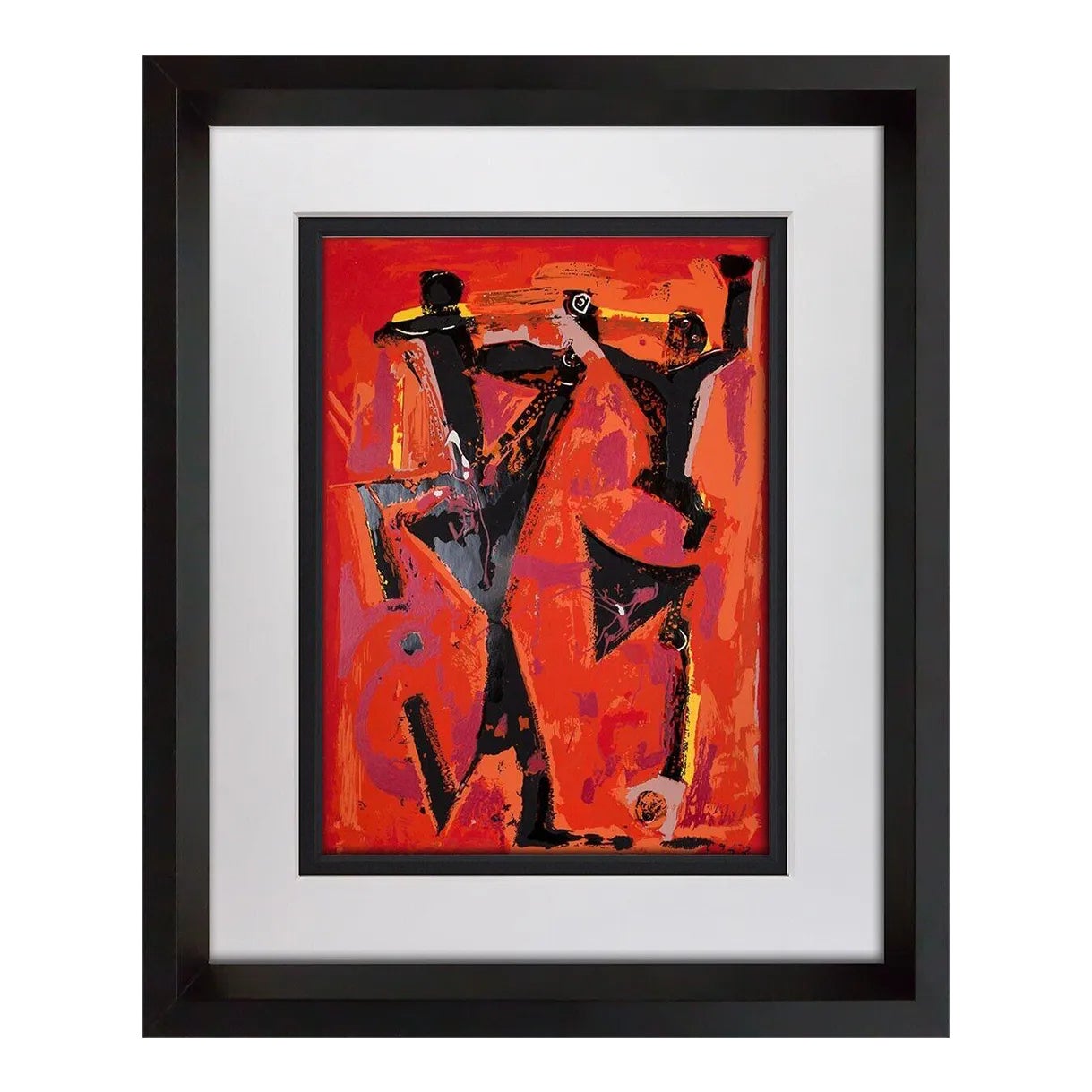 Marino Marini Lithograph Ltd Edition "Colored Figures” '53 +Frame ...