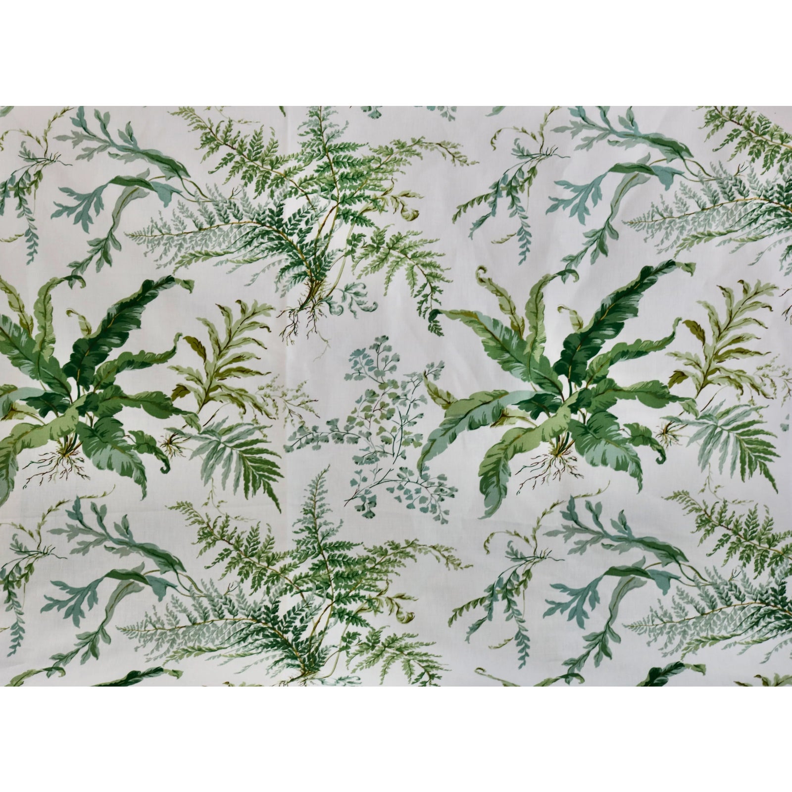 Colefax and Fowler Linen 'Kendal' Ferns Fabric- 6.5 Yards | Chairish