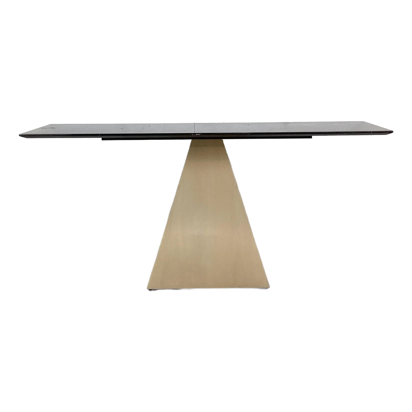 Vintage Modern Marble Top Pyramid Console Table | Chairish