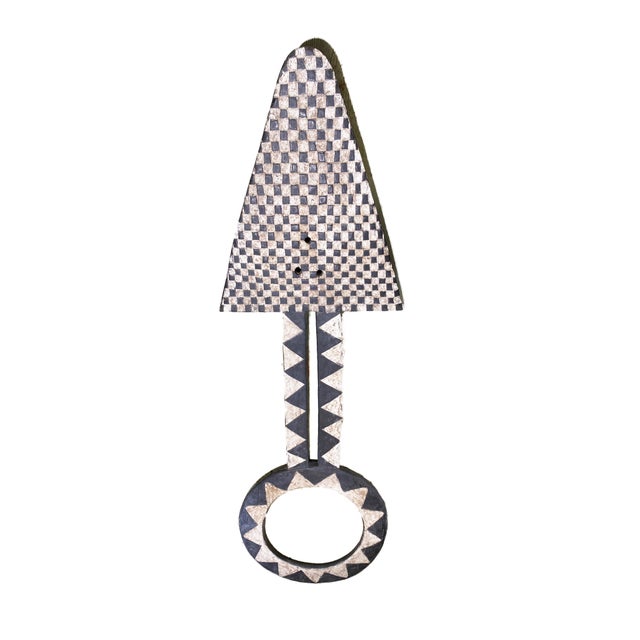 Huge Old African Plank Nafana Bedu Mask Ivory Coast 76" H | Chairish