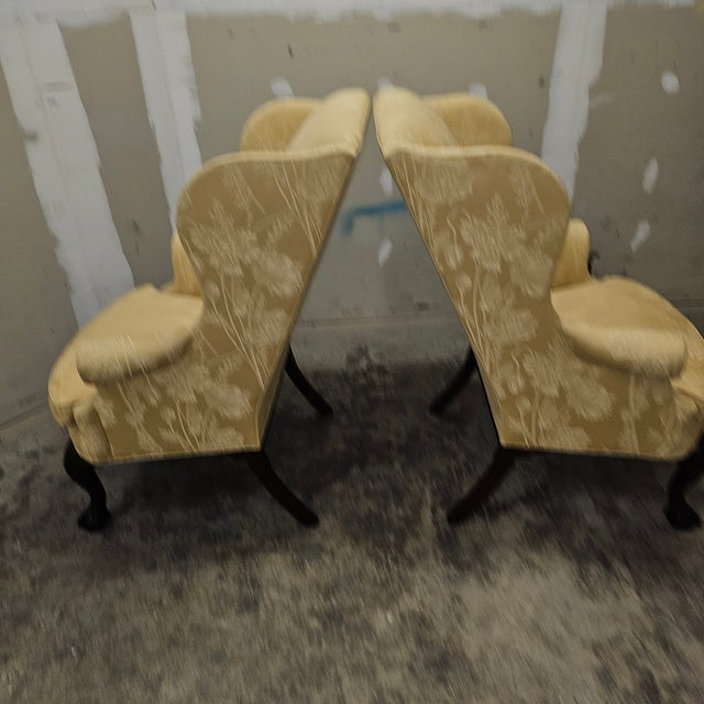 Pair of Colonial Williamsburg Wingback Chairs by Stickley | Chairish