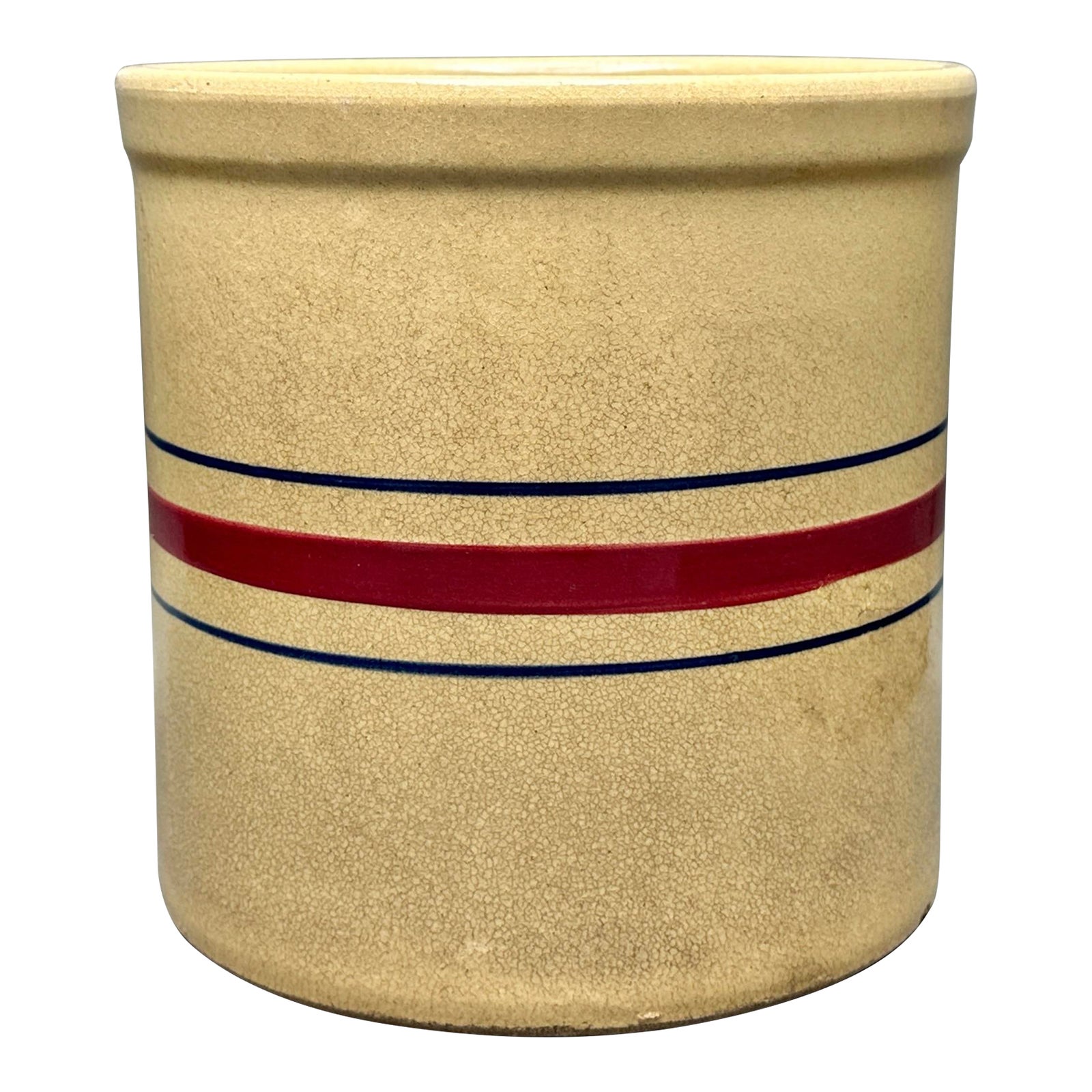 Antique Robinson Ransbottom Rrp Co. 1 Gallon Yelloware Stoneware Crock ...