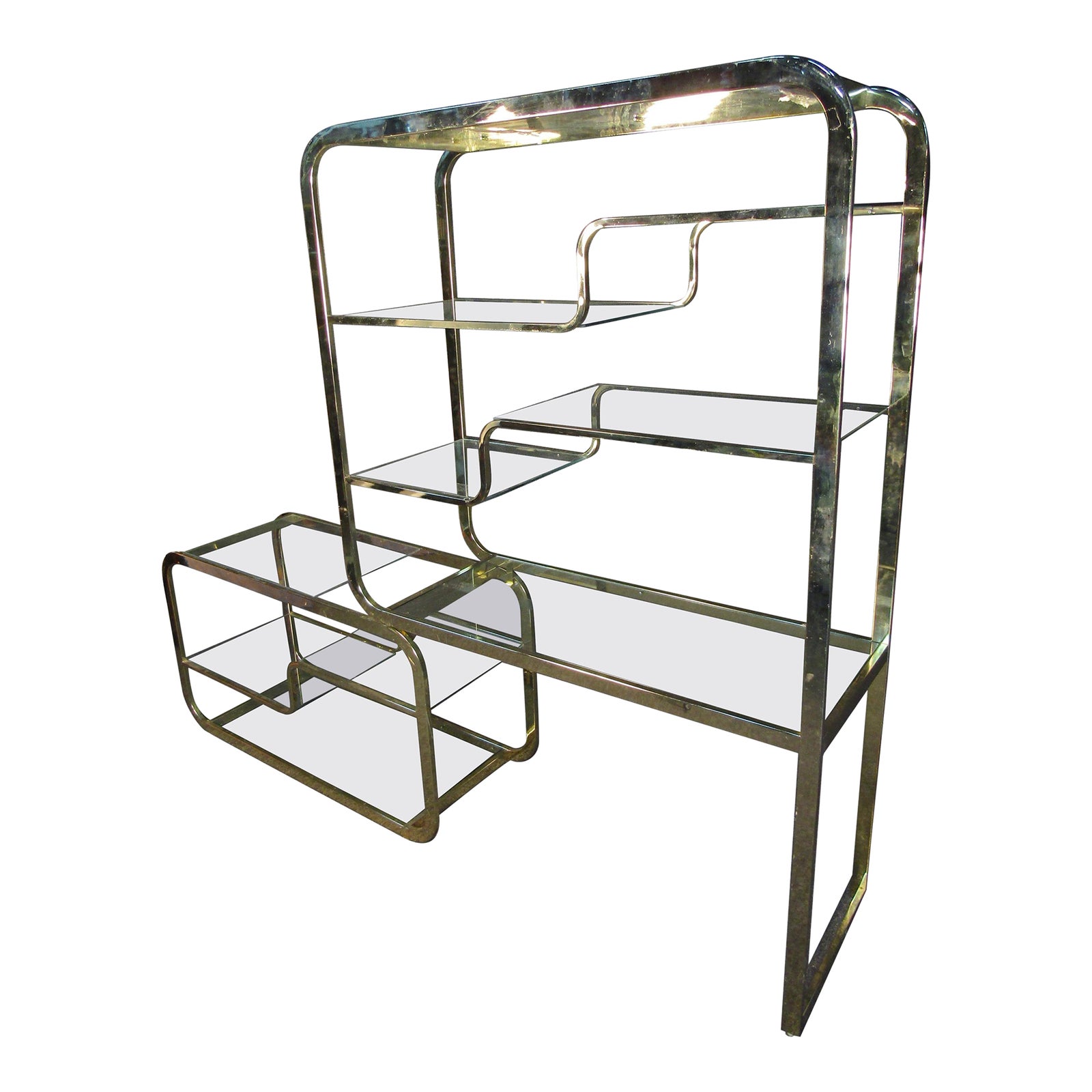 1960s Mid-Century Brass Etagere by DIA | Chairish