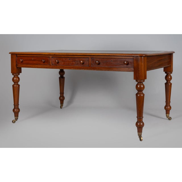 George III Mahogany Writing Table, Circa 1830 | Chairish