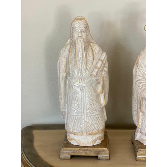 Three 20th Century Chinese Fu Lu Shou Stellar Gods Statues Fulushou ...