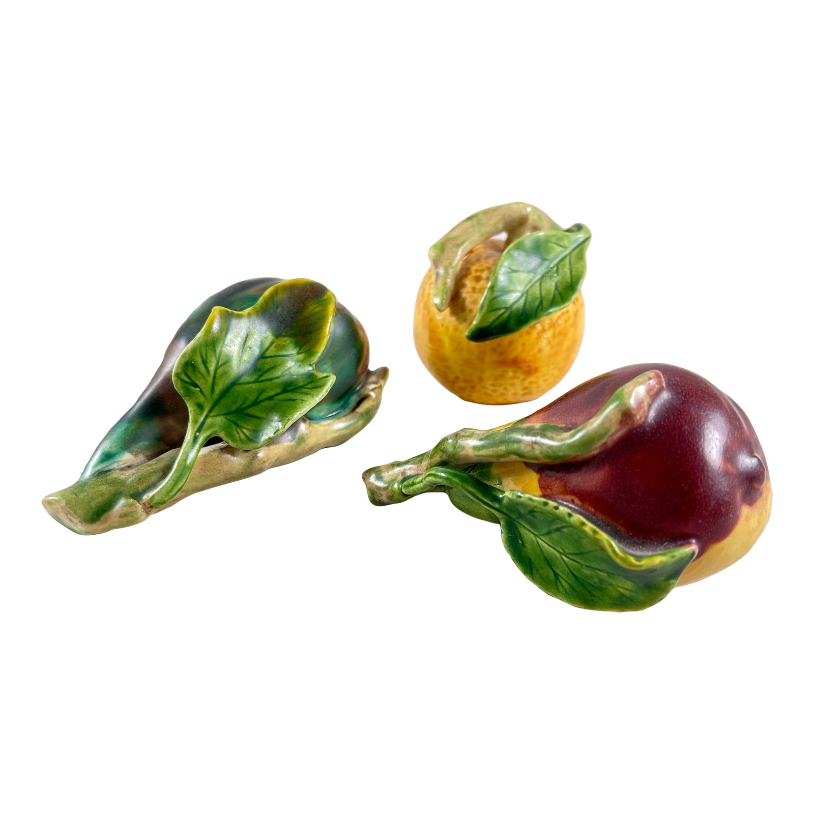 Qing Period Chinese Altar Fruit, Set of Three | Chairish