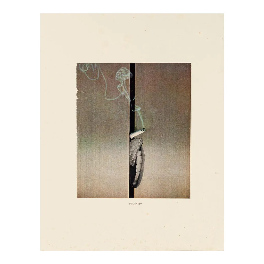 Sergio Barletta, Smoking, Collage, 1975 | Chairish