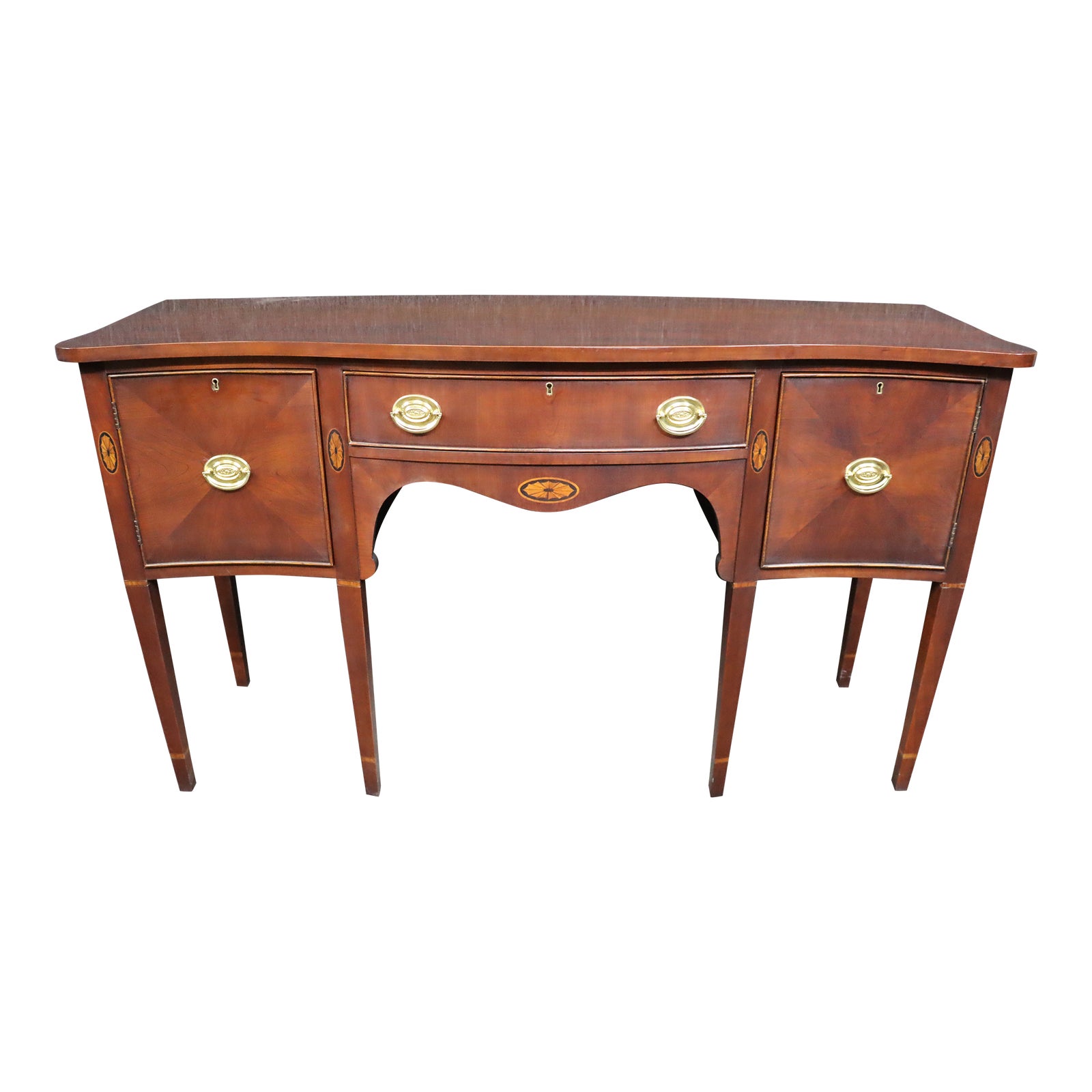 Statton Inlaid Federal Style Mahogany Sideboard | Chairish
