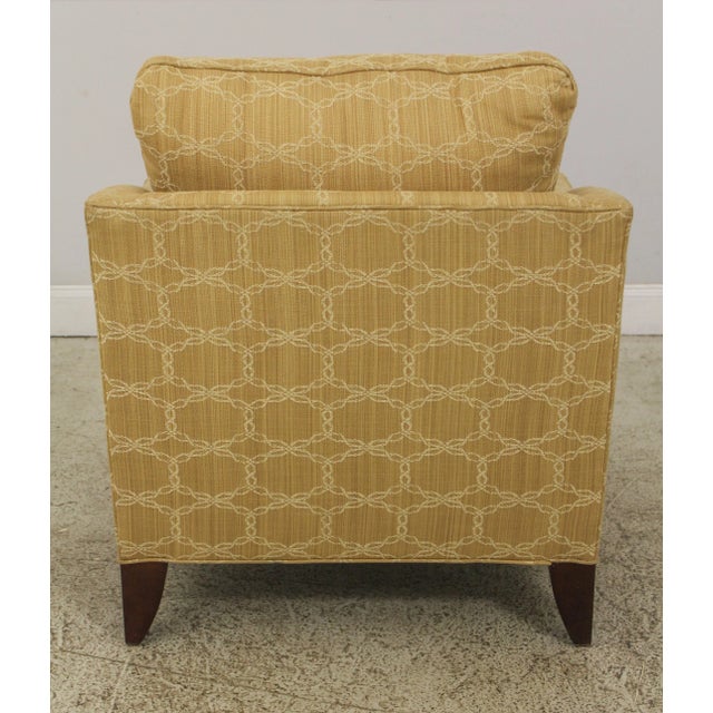 Pair Modern Gold Upholstered Living Room Club Chairs | Chairish
